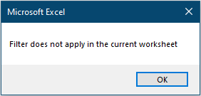 How to check if a filter is applied in a worksheet in Excel?