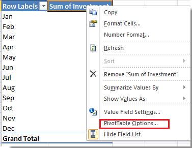 How to set classic pivot table layout in Excel?