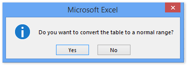 How to clear table formatting style without losing table data in Excel?