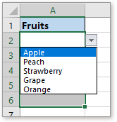 How to add color to drop down list in Excel?