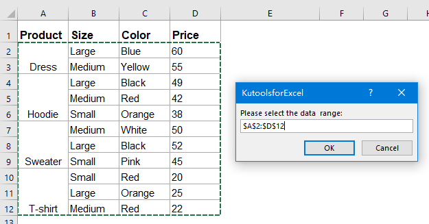 How to color alternate rows for merged cells in Excel?