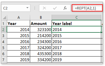 Step by step to create a column chart with percentage change in Excel