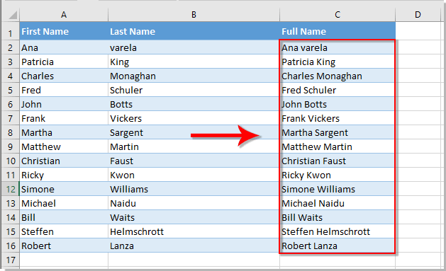 How to combine contents of multiple cells without losing data in Excel?
