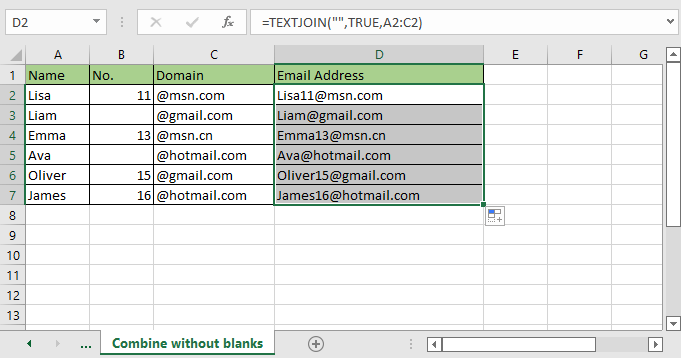 Excel Tutorial: Combine Columns, Rows, Cells