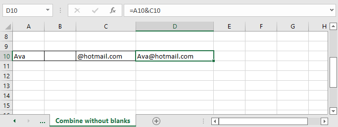 Excel Tutorial: Combine Columns, Rows, Cells