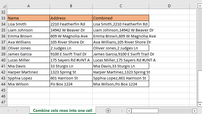 Excel Tutorial: Combine Columns, Rows, Cells