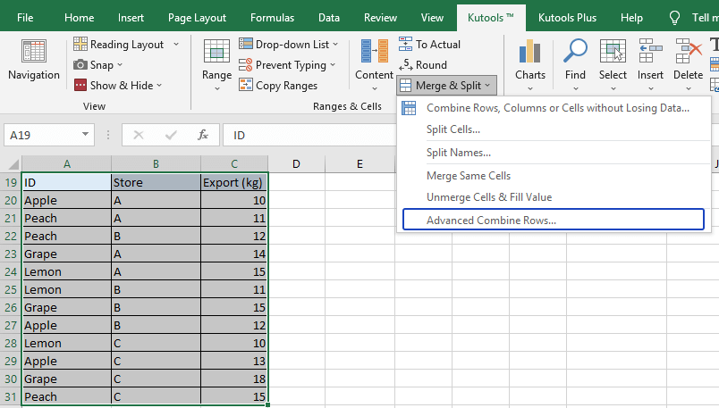 Excel Tutorial: Combine Columns, Rows, Cells