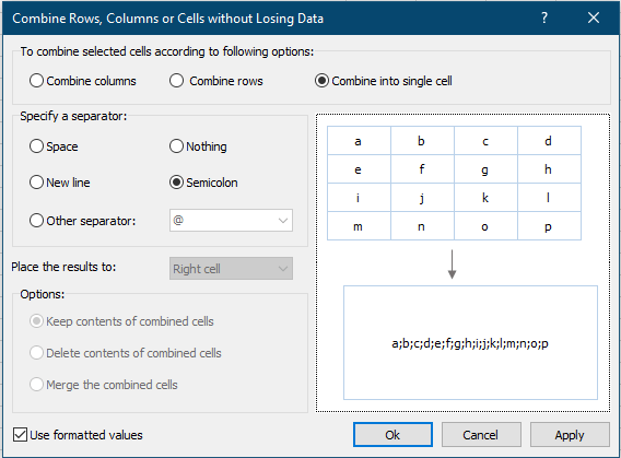 Excel Tutorial: Combine Columns, Rows, Cells