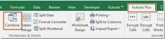 How to only combine selected worksheets into one in Excel?