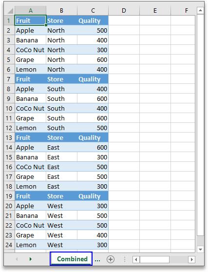 Excel Tutorial: Combine Multiple Workbooks/Worksheets into One