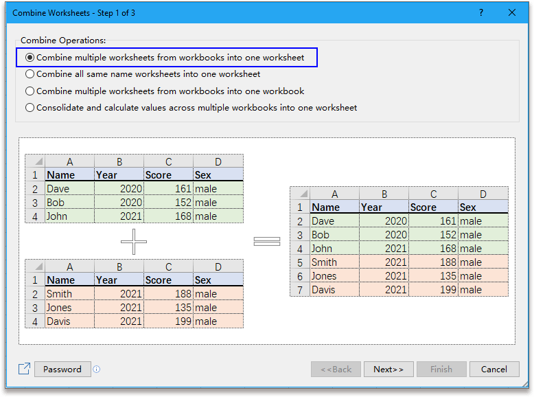 Excel Tutorial Combine Multiple Workbooks Worksheets Into One