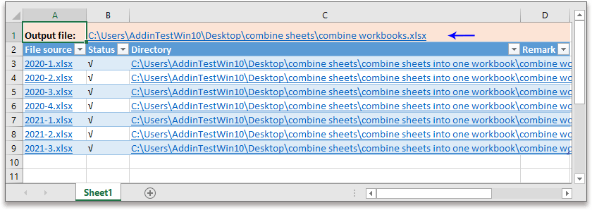 Excel Tutorial: Combine Multiple Workbooks/Worksheets into One
