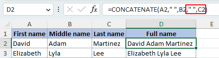 Combine two columns in Excel (Step-by-step tutorial)