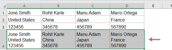 How to combine cells with line break / carriage return in Excel?