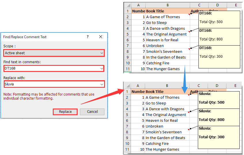 How To Change All Comments Author Name In Excel 