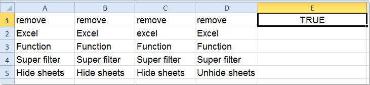 How to compare if multiple cells are equal in Excel?