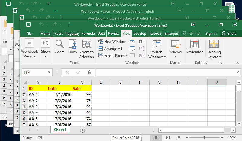 How to compare Excel sheets side by side?