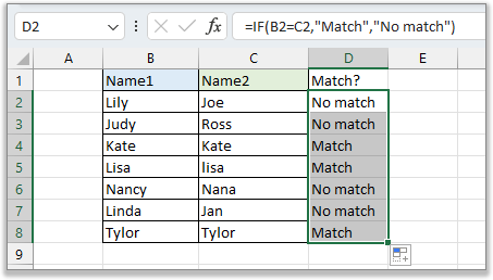 Excel Column Comparison: Find Matches & Differences!
