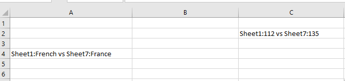 How to compare two worksheets in same workbook or different workbooks?