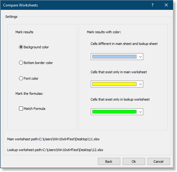 How to compare two worksheets in same workbook or different workbooks?