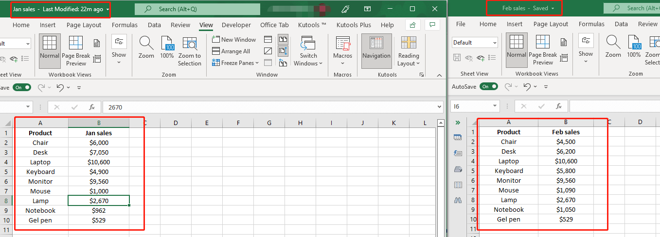How To Compare Two Workbooks For Differences 