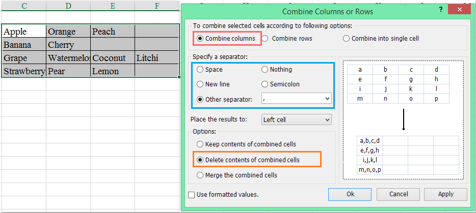 How To Concatenate Cell Values Until If Finds A Blank Cell In A Column 