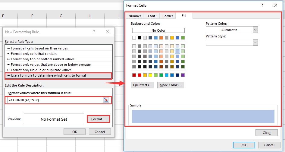 How To Conditional Formatting Cells Which End With A String In Excel 1685