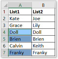 Conditional formatting rows or cells if two columns equal in Excel