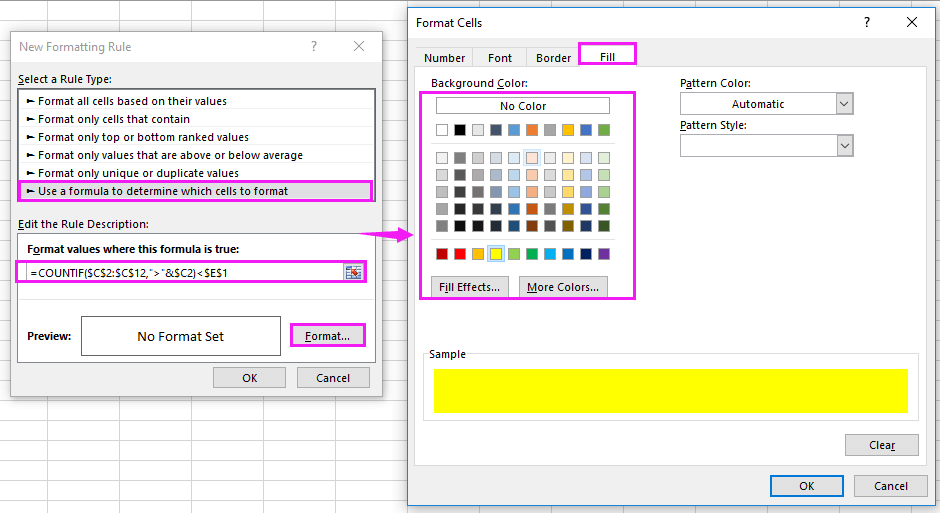 How To Conditional Formatting Only In Excel Visible Cells