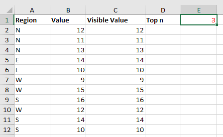 How to conditional formatting only in Excel visible cells?