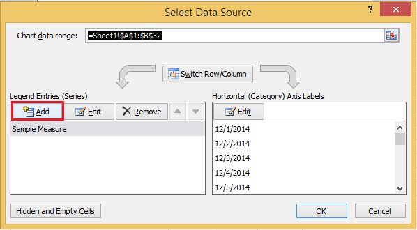 How to create a control chart in Excel?