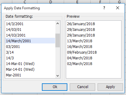 How to convert date to different or specific format in Excel?