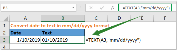 How to convert date to number string or text format in Excel?