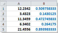 How to convert hours, minutes and seconds to decimal hours in Excel?