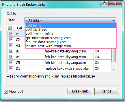 How to convert external links to values in Excel?