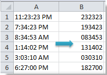 How to convert military time to standard time in Excel?