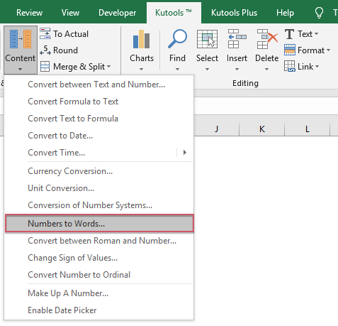 How to quickly convert numbers to English words in Excel?