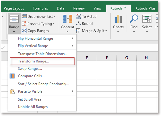 How to transpose / convert columns and rows into single column?
