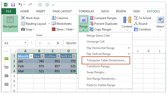 How to convert range to table or vice versa in Excel?