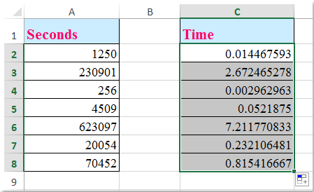 How to convert seconds to time (hh mm ss ) or vice versa in Excel?