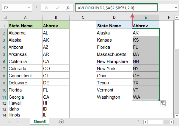 How To Convert Full State Names To Abbreviations In Excel 