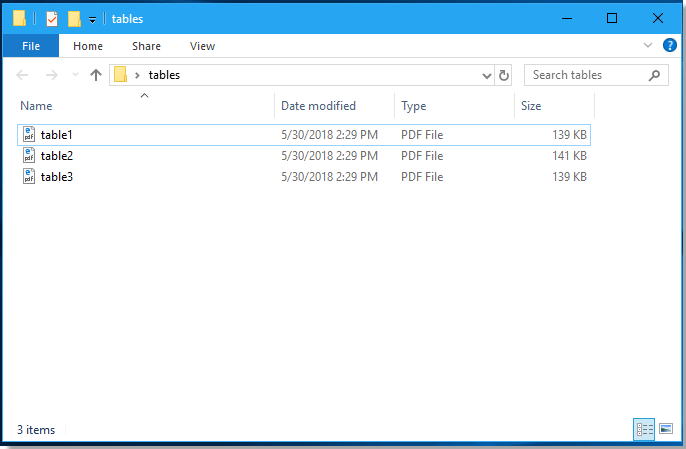 How to quickly convert Excel table to PDF file?