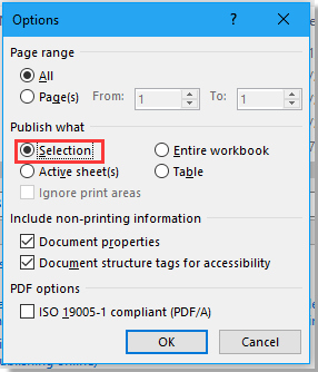 How to quickly convert Excel table to PDF file?