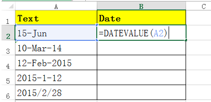 How to mass convert text to date in Excel?