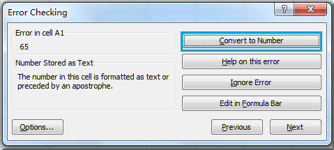 How to change or convert text to number in Excel?
