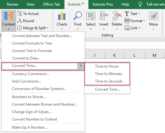 How to convert time to decimal over 24 hours in Excel?