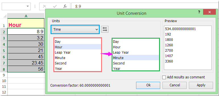 How To Convert Between Hours Minutes Seconds Or Days In Excel 