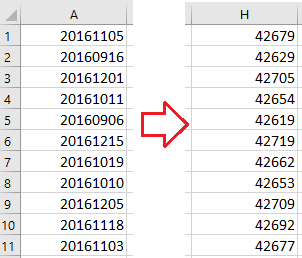 How to quickly convert mm/dd/yyyy date format to yyyymmdd in Excel?