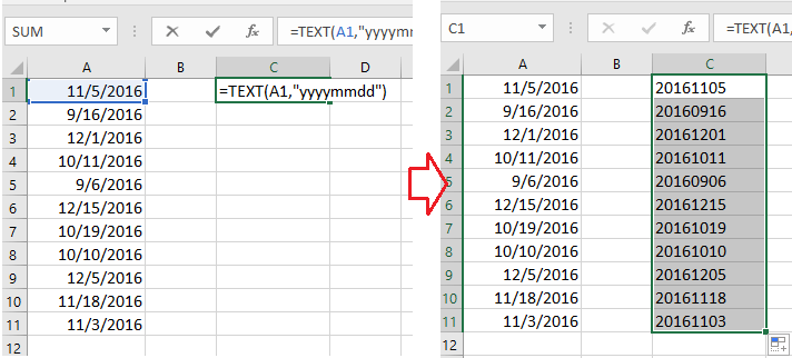 How To Convert Date To Yyyy Mm Dd Format In Excel Free Excel Tutorial 
