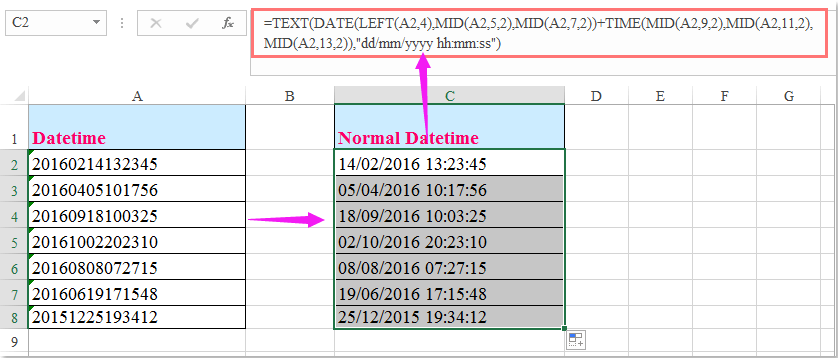 How To Convert Yyyymmddhhmmss Date Format To Normal Datetime In Excel 